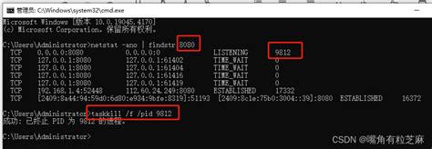 「windows 系统 杀端口号命令｜kill Port」windows杀死端口号 Csdn博客
