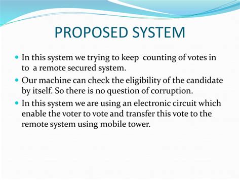 E Voting System Pptx Elections Politics