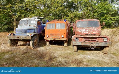 Historical Corroding Trucks Praga V3s Editorial Photography Image Of