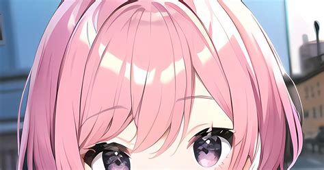 ピンク髪 街中に居そうなピンク髪の女の子 まうのイラスト Pixiv