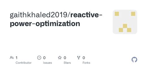 GitHub Gaithkhaled Reactive Power Optimization