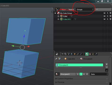 Selecting Groups In Blender Blender Stack Exchange