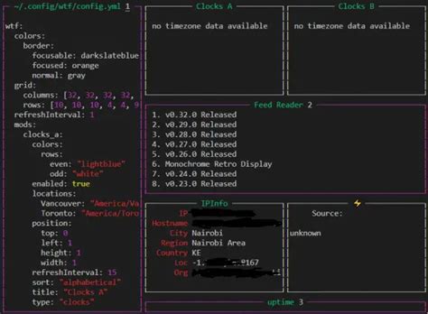 Install Wtfutil Personal Information Dashboard For Your Terminal