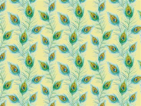 Peacock Feather Design Fabric