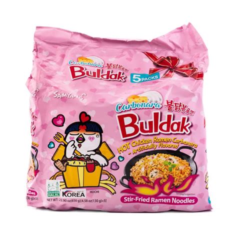 Samyang Buldak Ramen Carbonara Hot Chicken Flavor 5pk 229 Oz Tiktok