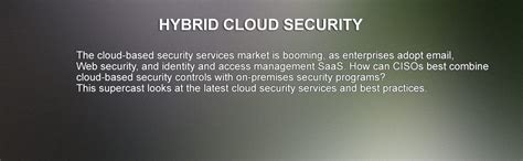 Hybrid Cloud Security