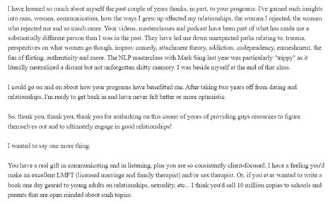Testimonials Marnis Wing Girl Method