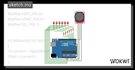 Analog Joystick Wokwi ESP32 STM32 Arduino Simulator