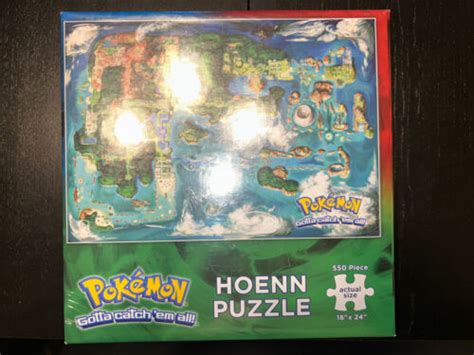 Rare Pokemon Hoenn Region Map Puzzle 550 Piece Gotta Catch Em All New