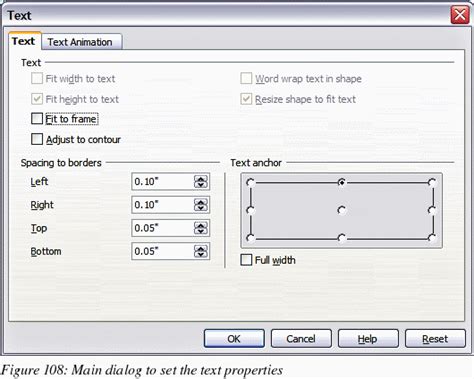 openoffice impress formatting text