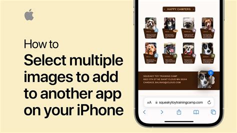 How To Select Multiple Images To Add To Another App On Your IPhone Or IPad Apple Support YouTube