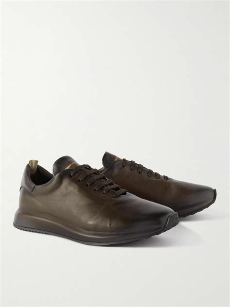 Officine Creative - Race 017 Leather Sneakers - Brown Officine Creative