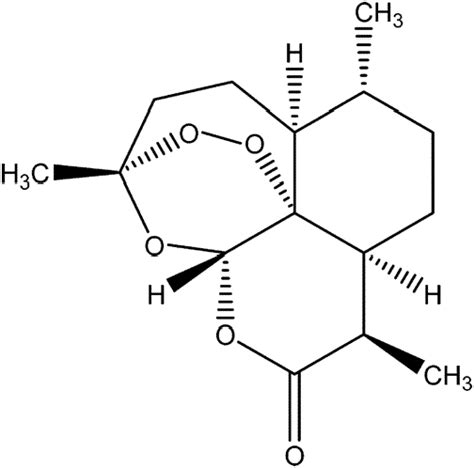 Color Online A The Structure Of Artemisinin And B The Download Scientific Diagram