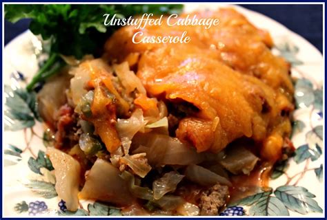 Sweet Tea And Cornbread Unstuffed Cabbage Casserole