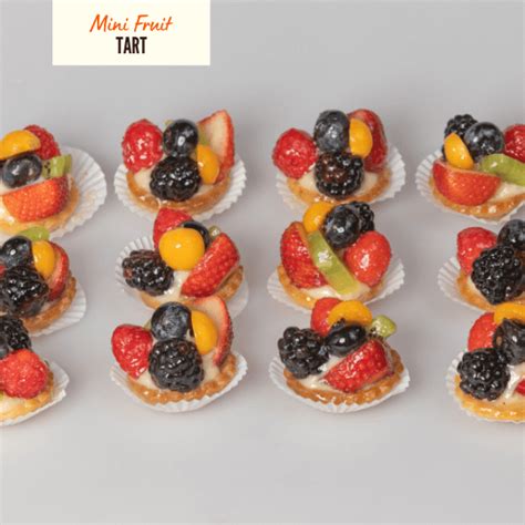 Fruit Tart Mini Size Dozen Bonjour French Bakery Miami Kendall Weston And Pembroke Pines