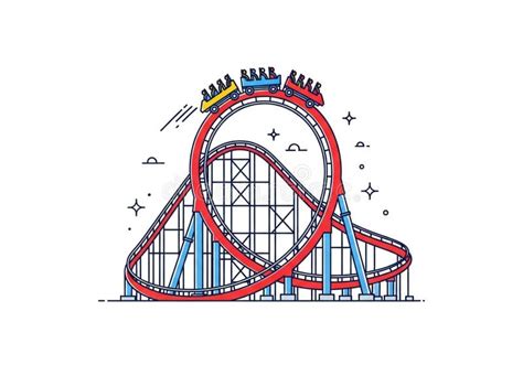 Drawn Roller Coaster Stock Illustrations 243 Drawn Roller Coaster