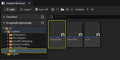 Creating Drag And Drop UI In Unreal Engine Unreal Engine Documentation Epic Developer