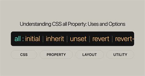 Understanding Css All Property Uses And Options
