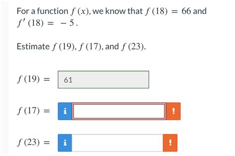 Solved For A Function F X We Know That F 18 66 And Chegg
