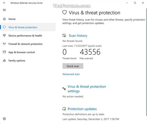 Hide Virus And Threat Protection In Windows Defender Security Center