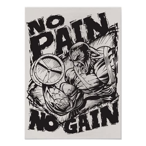 Workout Motivational Poster Zazzle Gym Art Artwork Bodybuilding