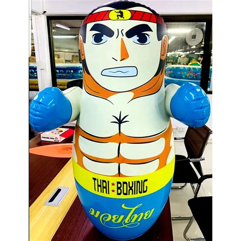 ตุ๊กตาล้มลุกเป่าลม3d ล้มลุกเด็กเล่น ตุ๊กตาเป่าลม ของเล่น Shopee Thailand