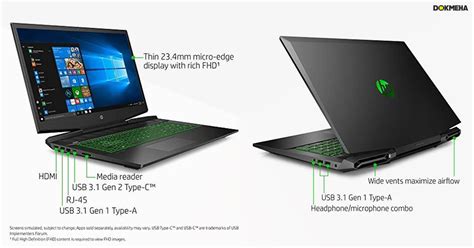 لپ تاپ گیمینگ HP Pavilion Gaming Laptop 17-CD2043UR – دکمه ها