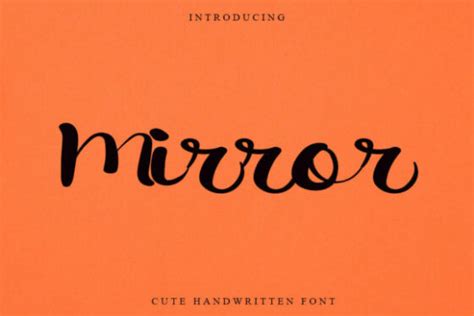 Mirror Font Font Canyon