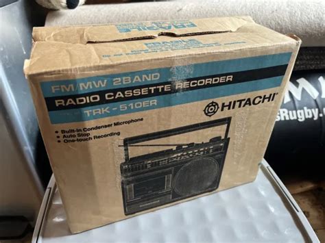 Vintage Retro Hitachi Trk 510er Radio Cassette Recorder Box Only £20