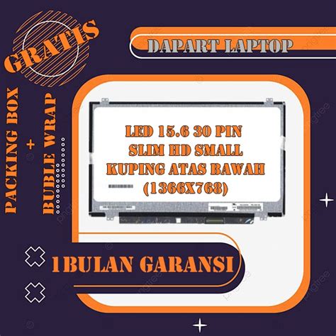 Jual Lcd Led Layar Inch Slim Pin Small Frame Kuping Atas Bawah Shopee Indonesia