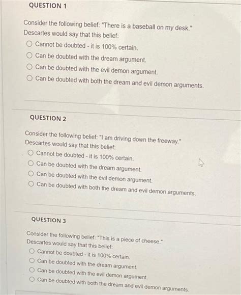 Consider The Following Belief There Is A Baseball