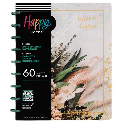 Make It Happen Floral Happy Notes Notebook Hobby Lobby 2249597