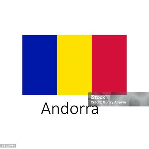 名前アイコンとアンドラの旗公式は色し正常の割合しますアンドラ国旗ベクトルしますアンドラの国旗はベクトル イラストです国家アンドラの国旗ベクトル