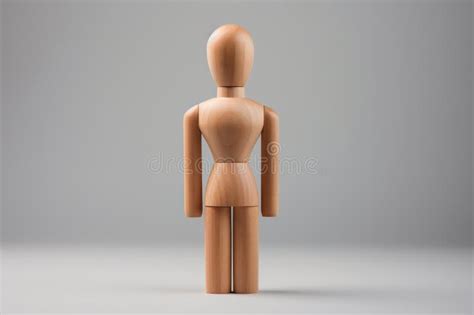 Figure Wooden To Model Human Generative Ai Stock Illustration