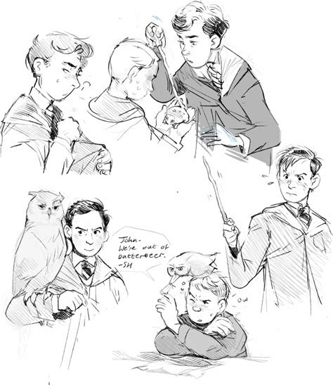 Sherlockharry Potter Crossover Doodles By Barukurii On Deviantart
