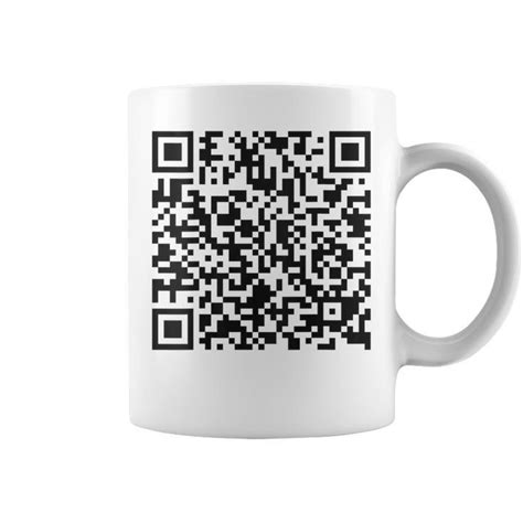 Unique Qr Code With Humorous Hidden Message Coffee Mug Mazezy