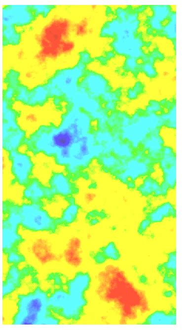 realizations of gaussian random fields on the domain d 0 1200 × 0