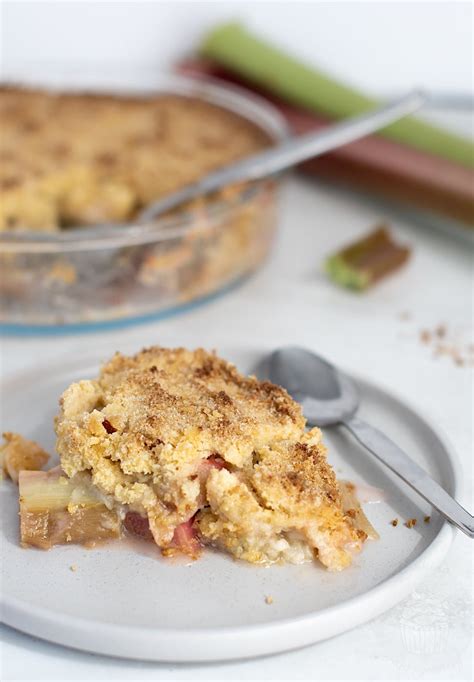 Rhubarb Crumble Baking With Granny