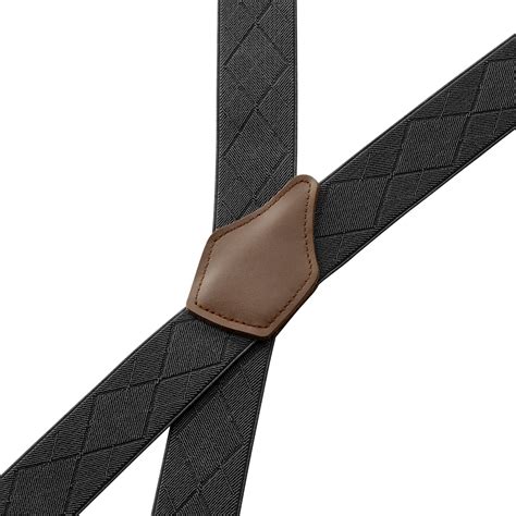 Vexel Smoke Grey Diamond Patterned X Back Braces In Stock Trendhim