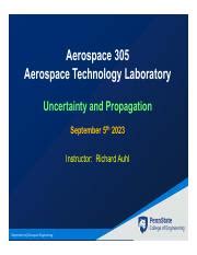 Uncertainty Lecture Pdf Aerospace Aerospace Technology Laboratory Uncertainty And