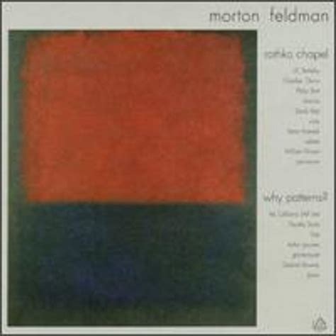 Pre Owned Morton Feldman Rothko Chapel Why Patterns Cd