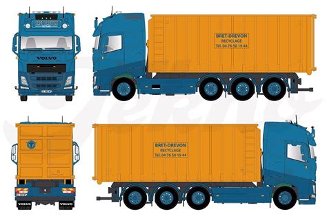 TEKNO 85176 Volvo FH04 Globetrotter XL Losse Motorwagen 8x2 Met Ha