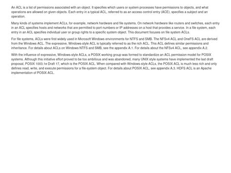 Acl Overview Access Control Lists On Dell Emc Powerscale Onefs Dell