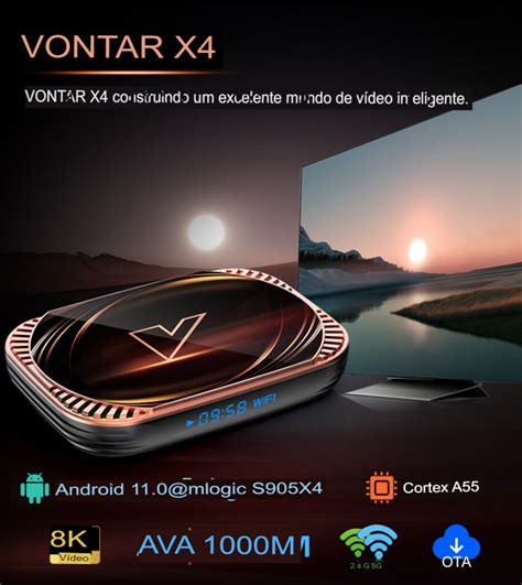Tv Box Iptv Vontar X4 8K Original - Stony Shop