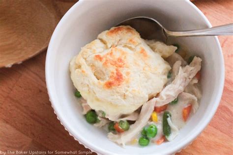Biscuit Chicken Pot Pie Casserole Somewhat Simple