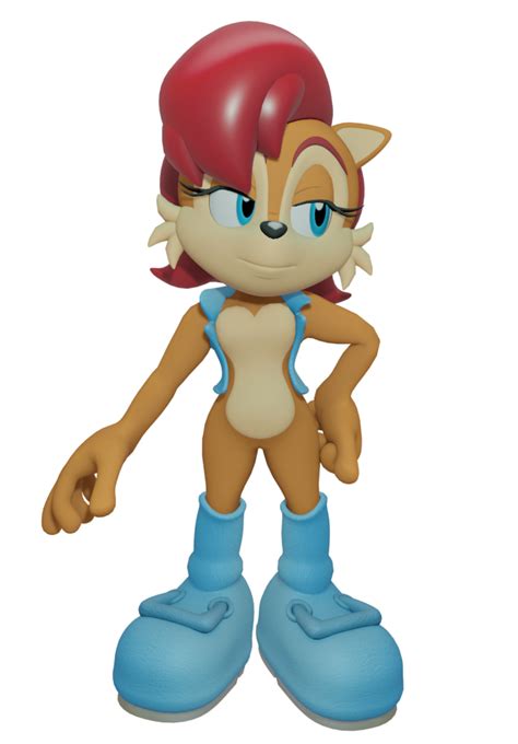 Sally Acorn Render Test By Brendacatfoxofc On Deviantart