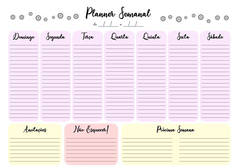Planner Semanal Horarios Para Imprimir Gt Cronograma Planner The Best