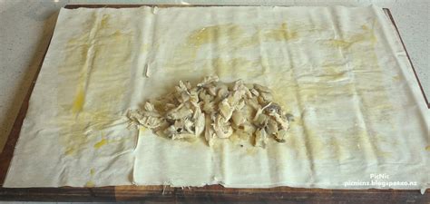 Picnic Chicken And Creamy Mushroom Filo Parcels