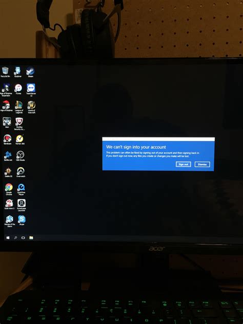 We Cant Sign Into Your Account Rwindows10