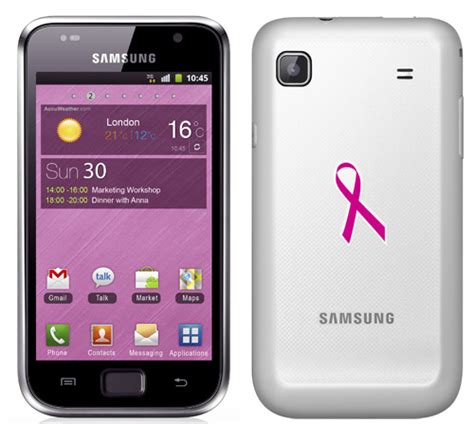 Samsung To Sell Pink Ribbon Edition Of Galaxy S Plus And Chat